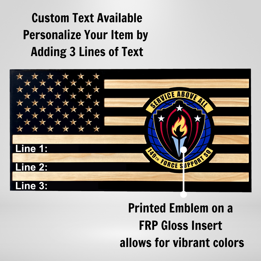 Custom Emblem Military Plaque - WoodFreakz.com