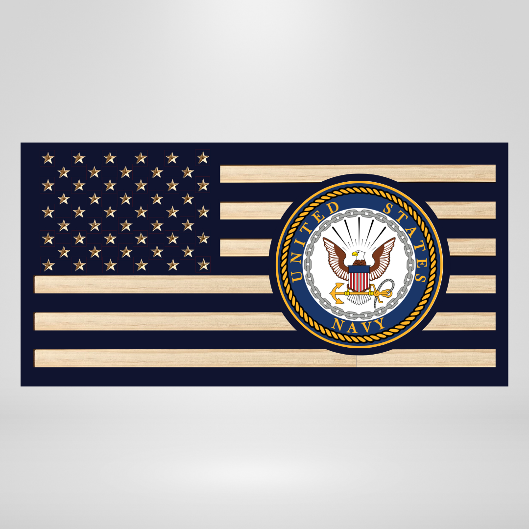 U.S. Navy Military Plaque – Full Color - WoodFreakz.com